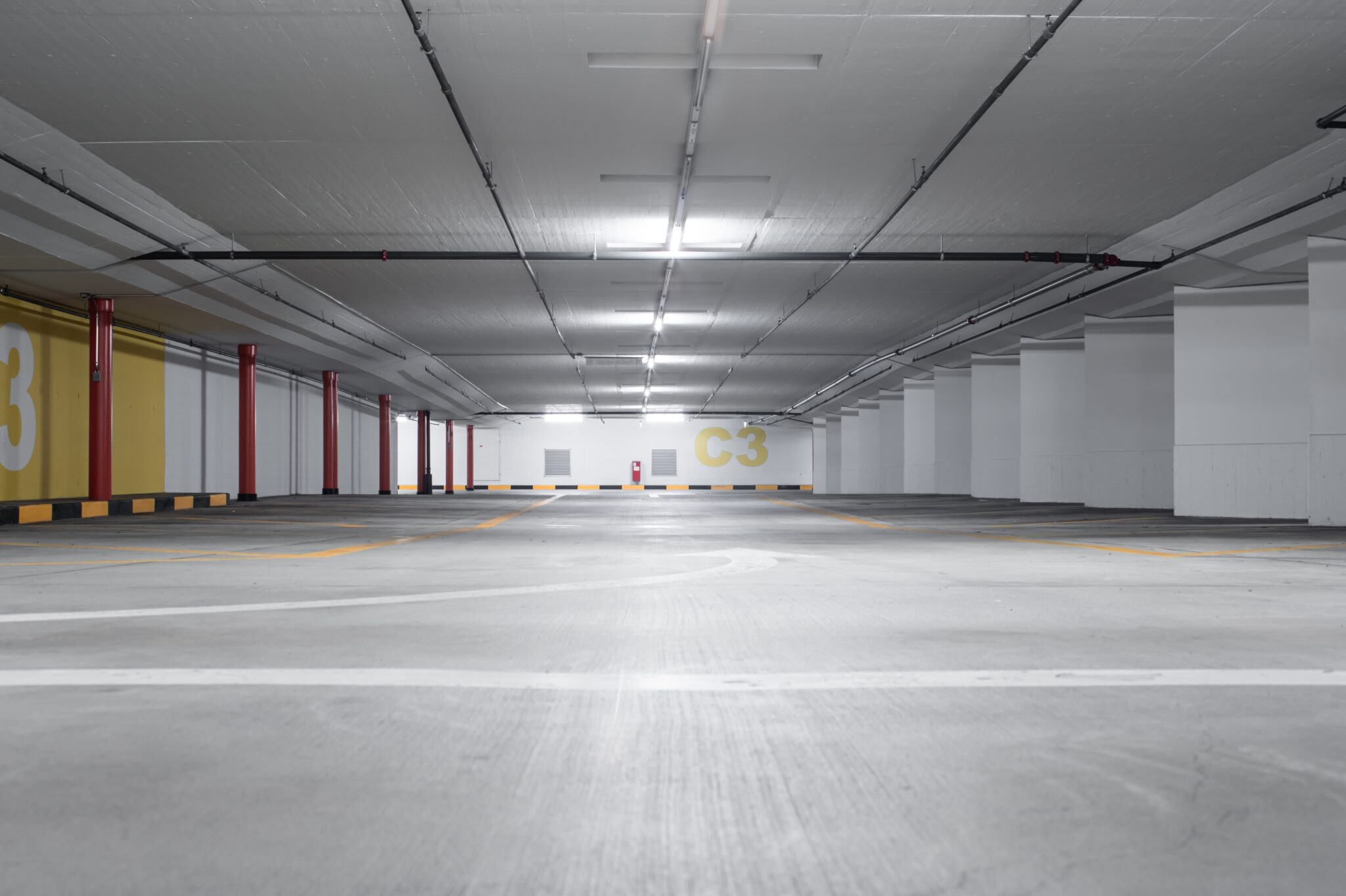 Best Colors and Designs for Parking Lot Striping